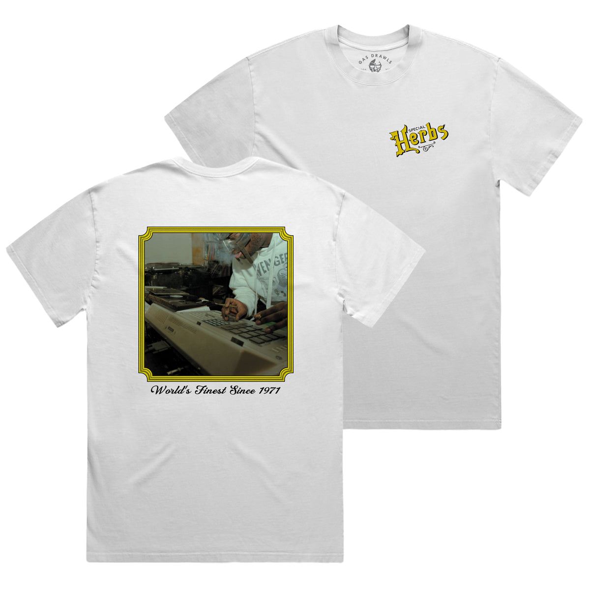 Special Herbs Lab Shirt - White – GAS DRAWLS