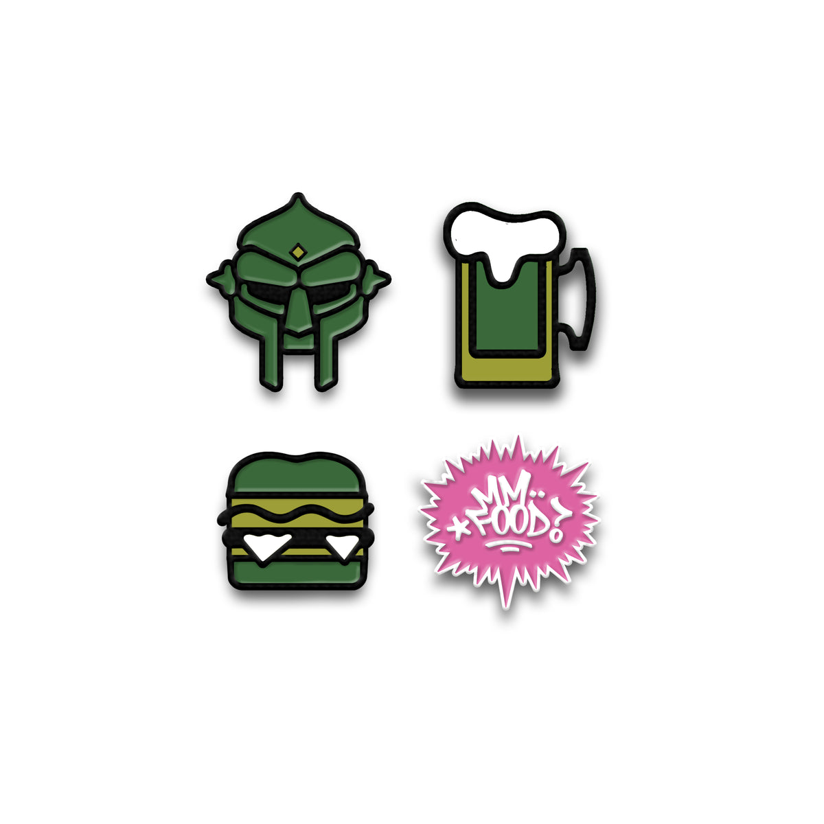 MM..FOOD 20th Enamel Pin Set – GAS DRAWLS