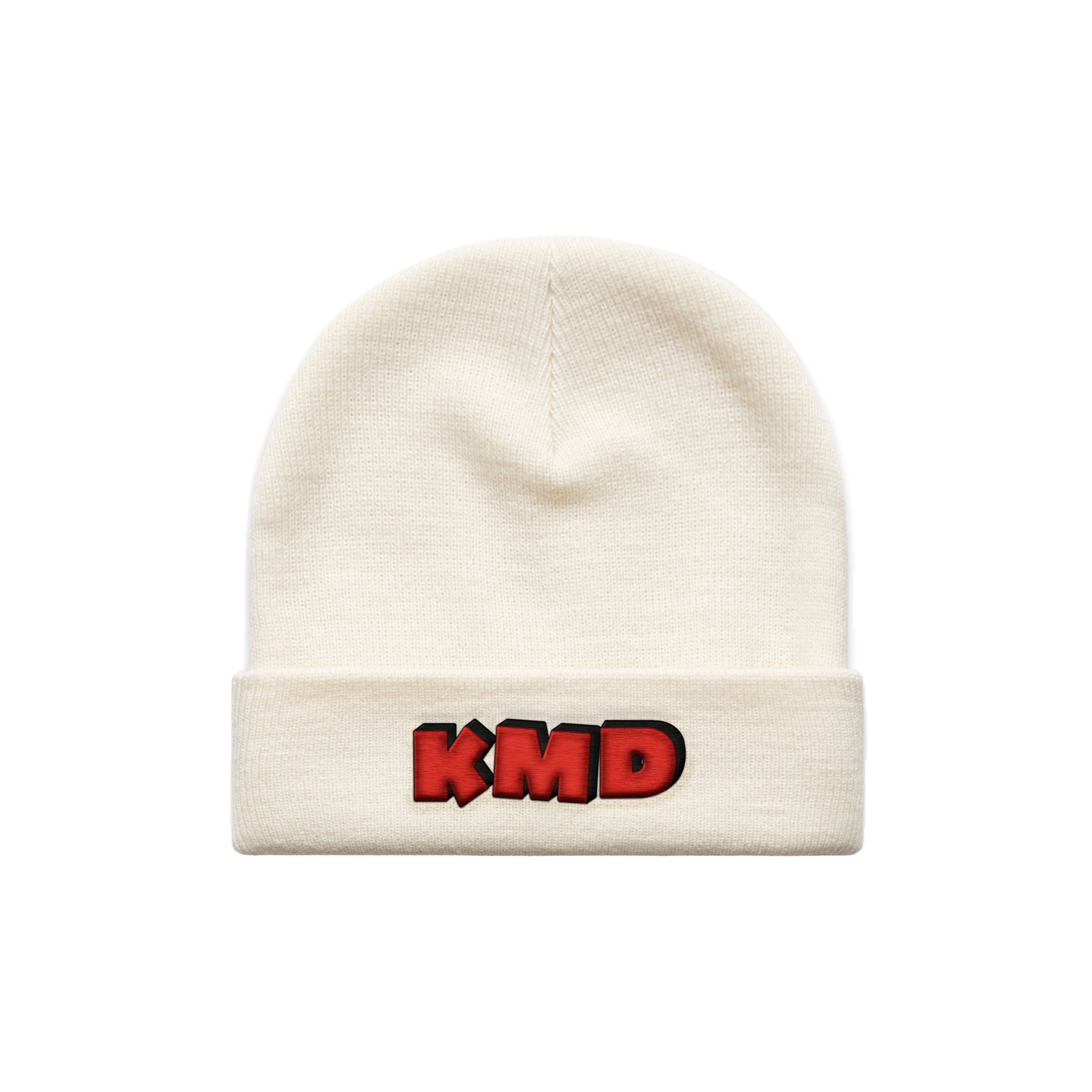 KMD Logo Knit - Ecru – GAS DRAWLS